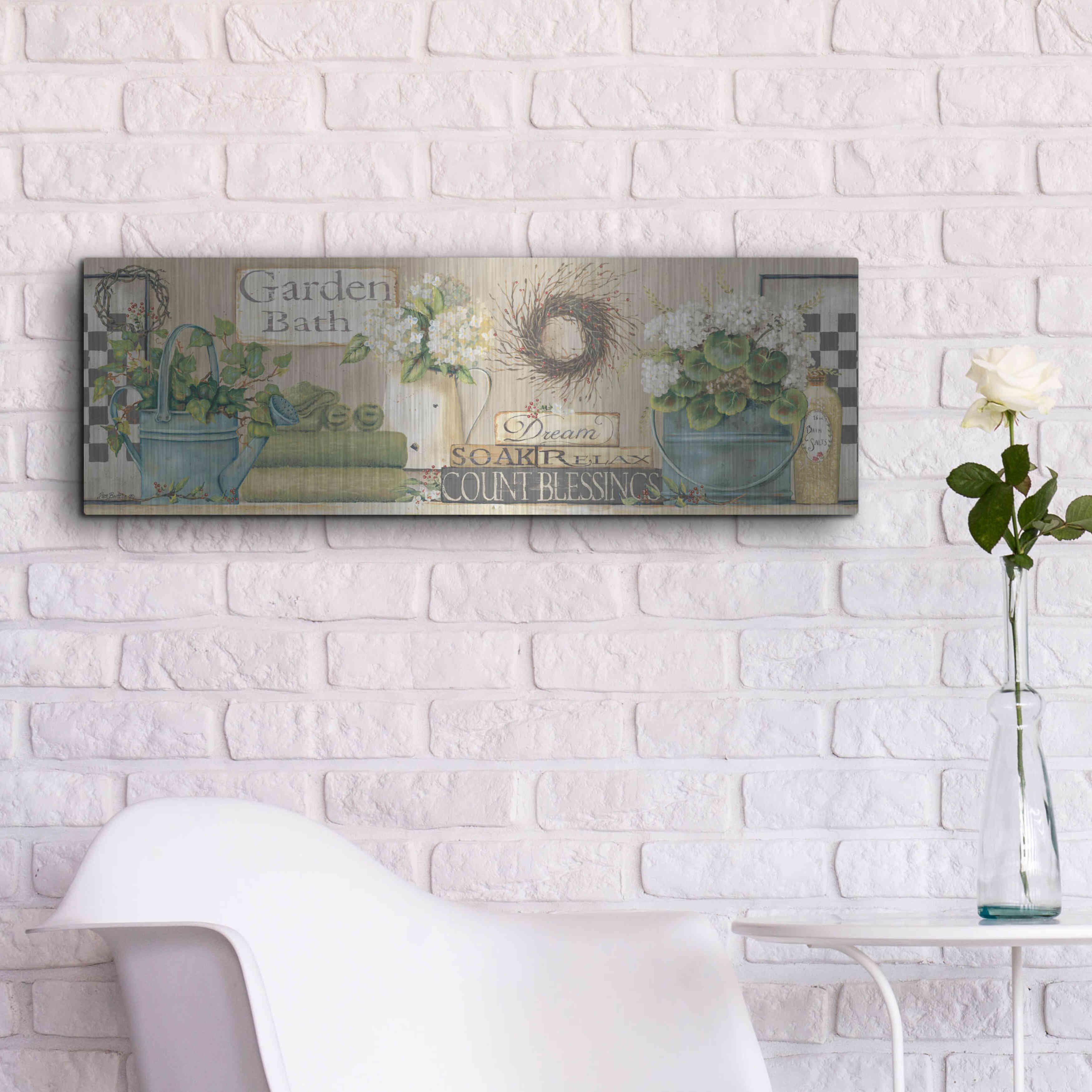 August Grove® Garden Bath, Dream-Soak-Relax' by Pam Britton, Metal Wall ...