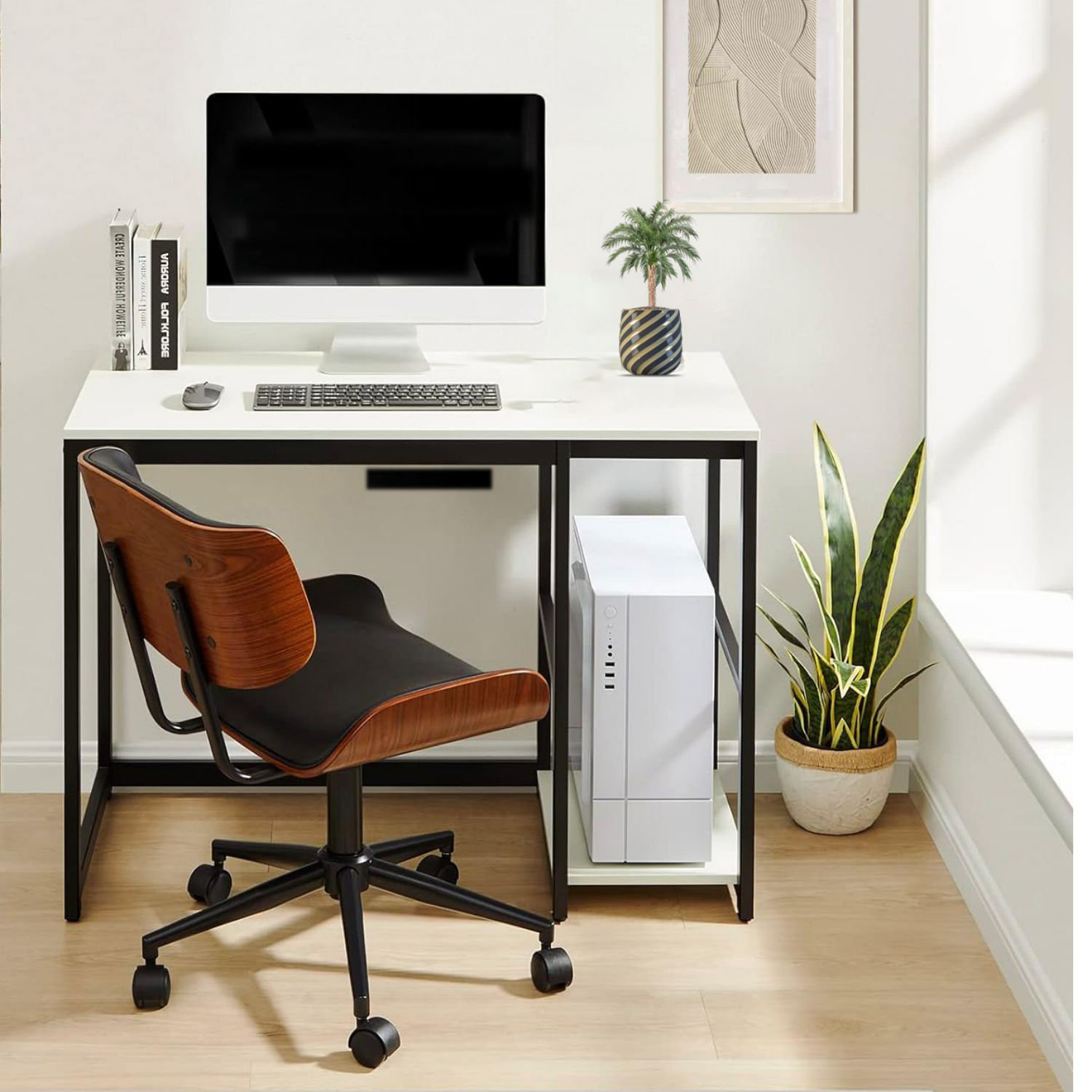 Ebern Designs Kymorah 39.4'' W Rectangle Computer Desk | Wayfair