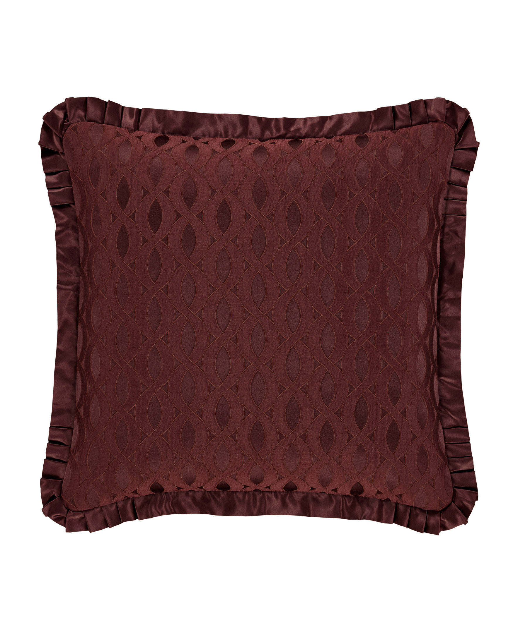 Five Queens Court La Grande Maroon Euro Sham | Wayfair