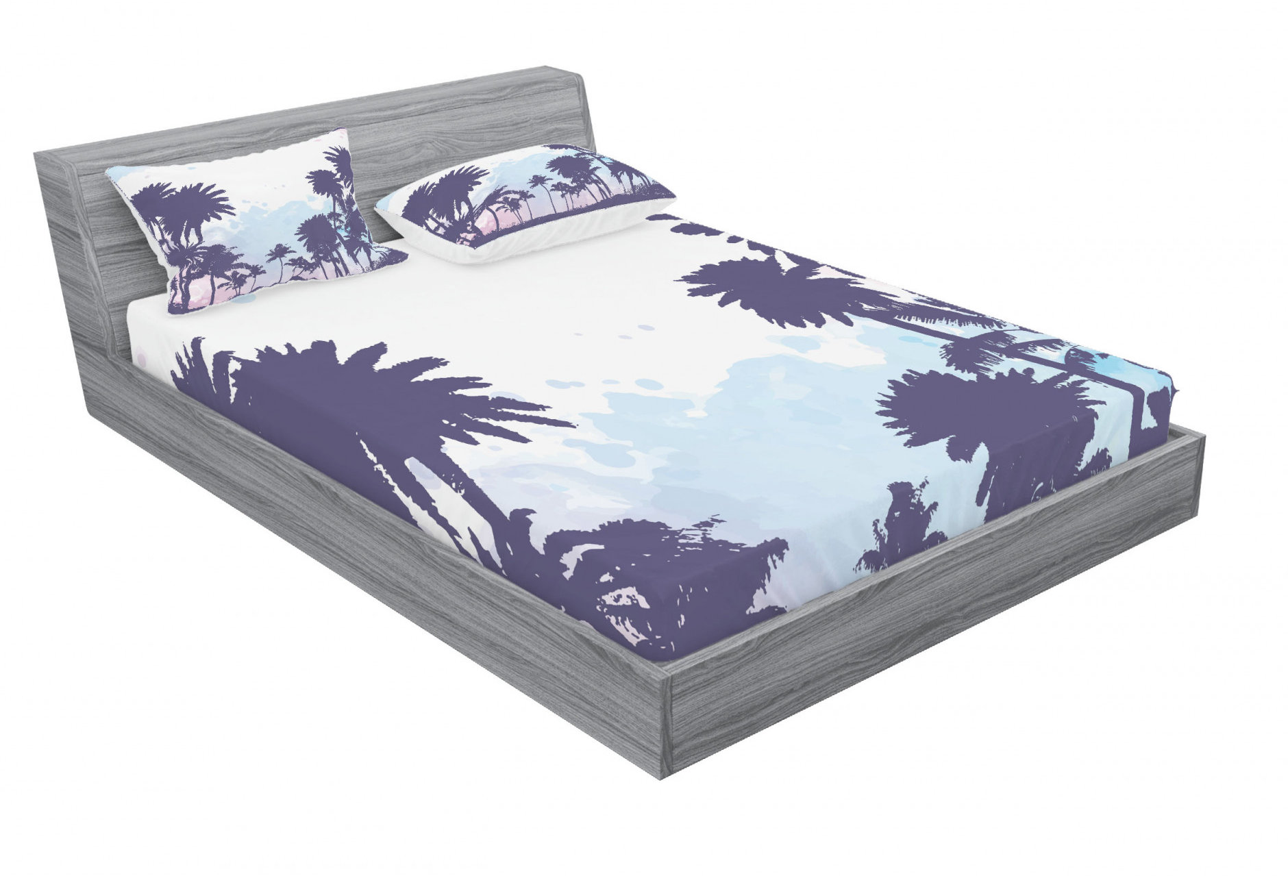 Ambesonne Miami South American Plant Forest Tropic Natural Palm Tree ...