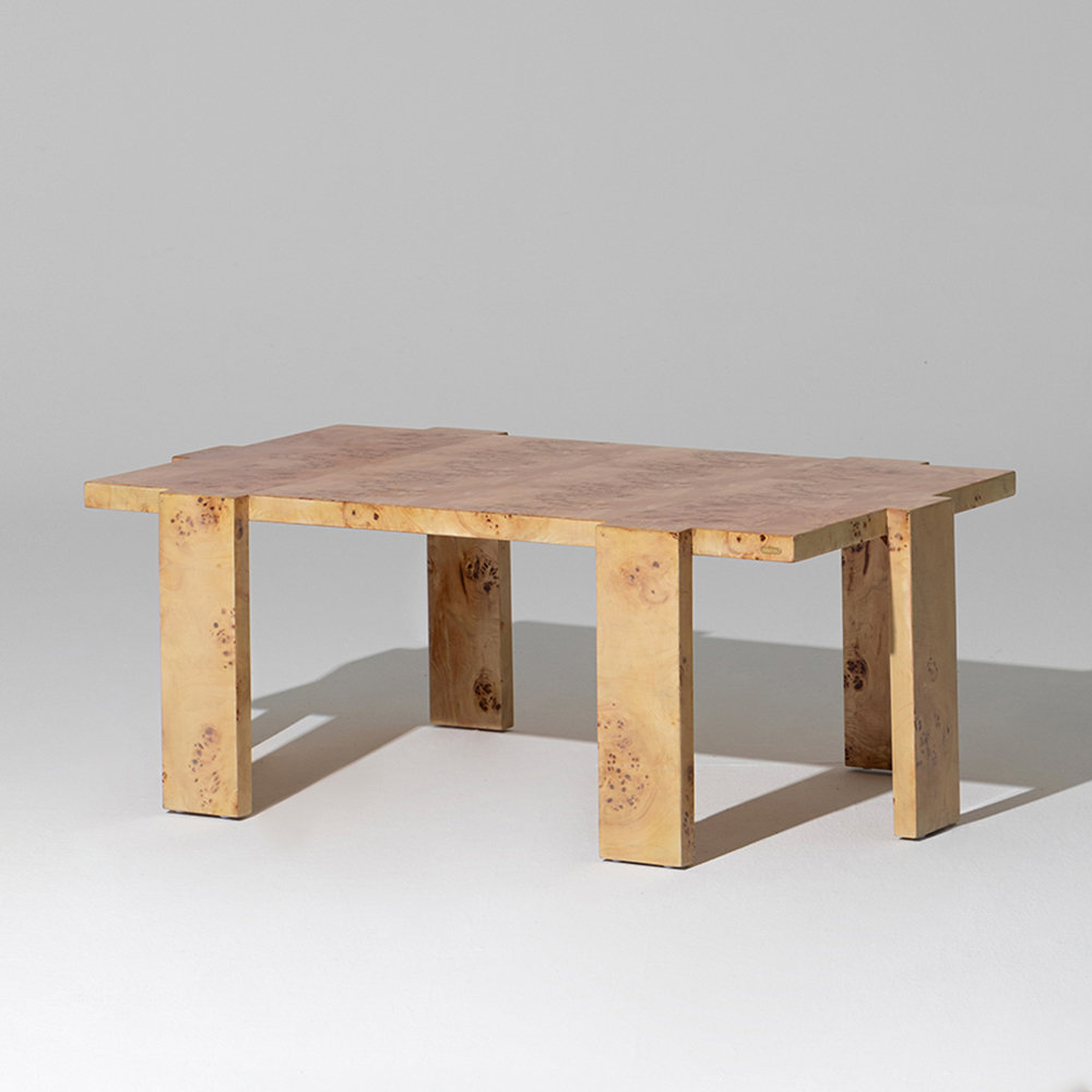 The Invincibles home Minimal mahogany wood grain end table | Wayfair