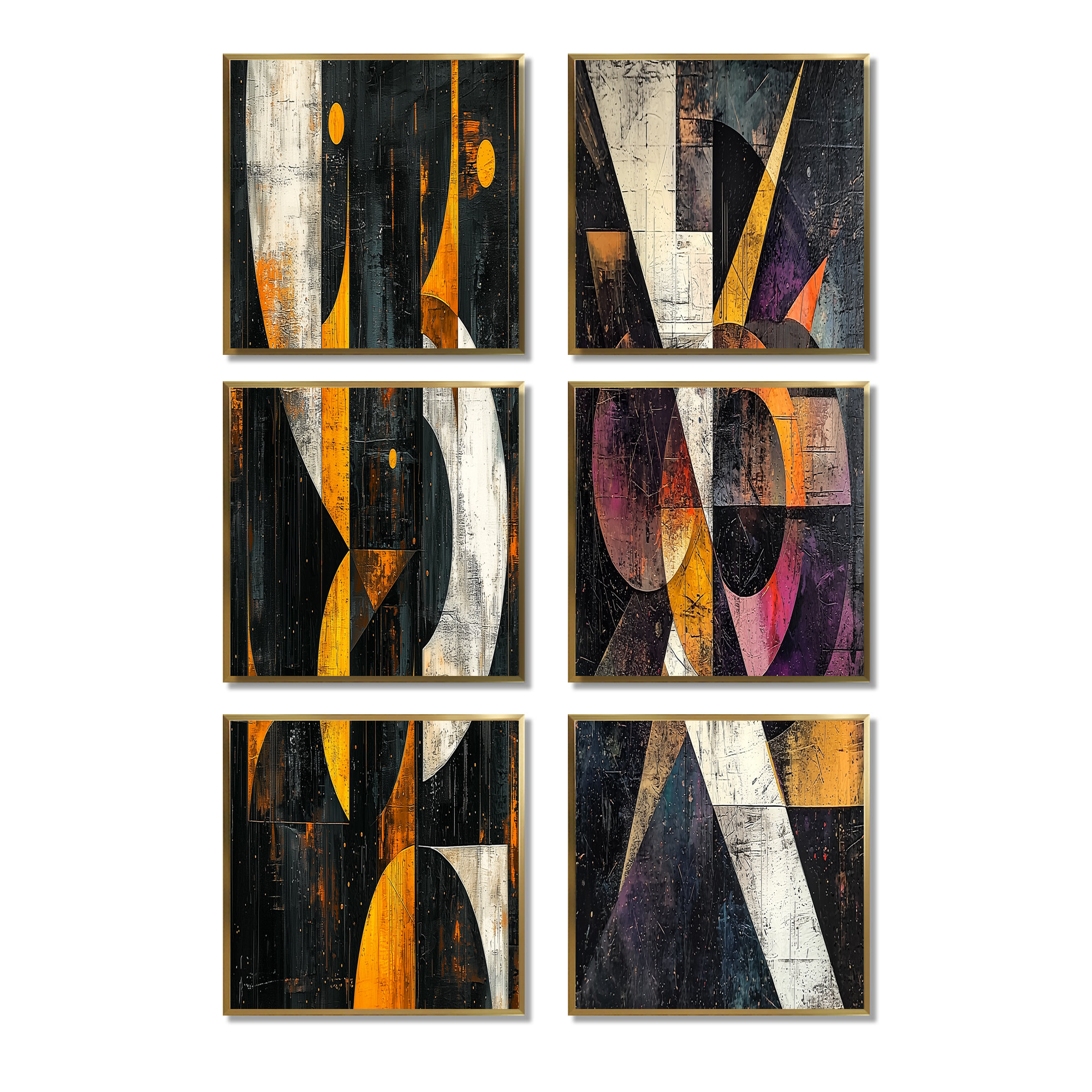 17 Stories Black Yellow Fragmentation Abstract Shapes - Abstract Shapes ...