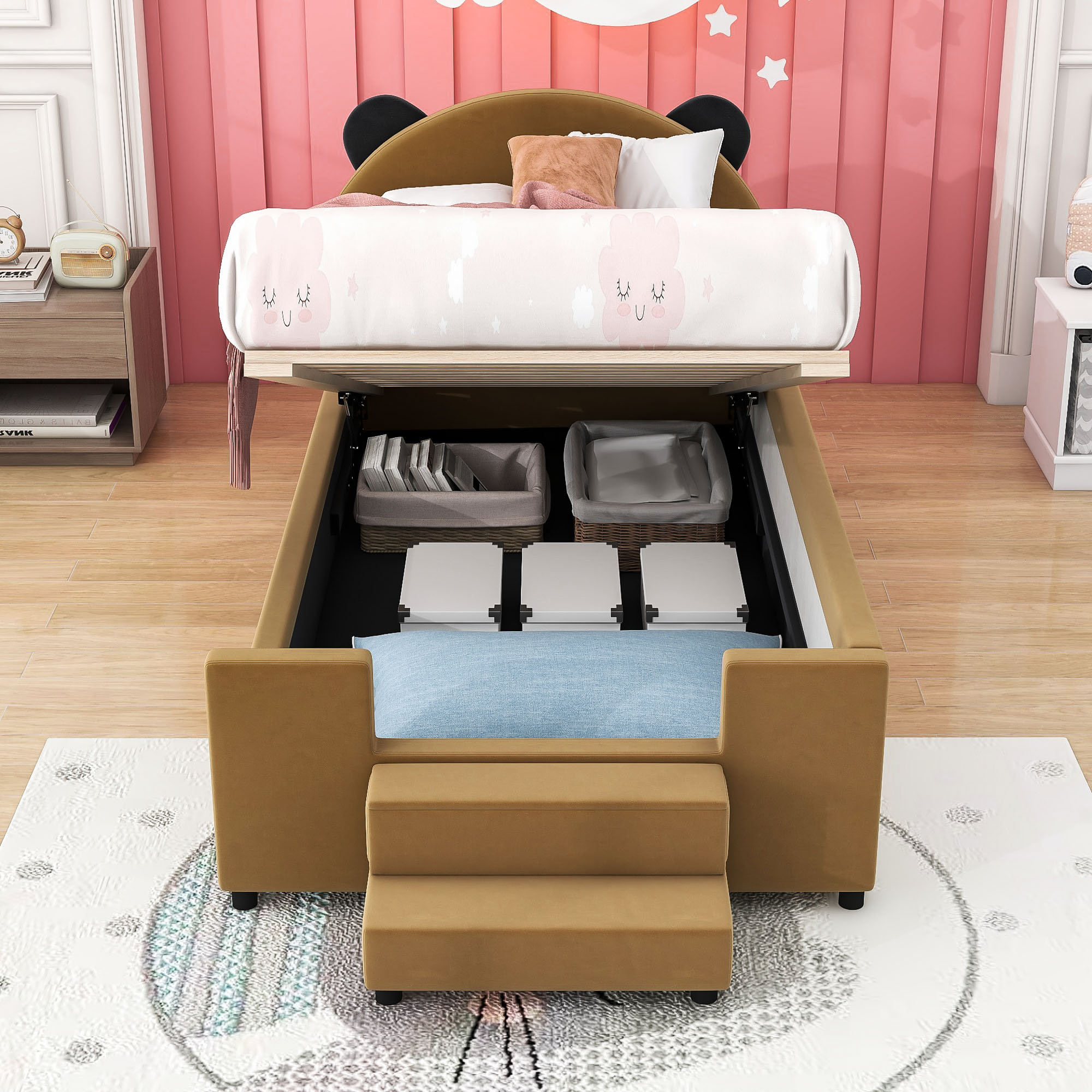 Latitude Run® Wilmy Upholstered Platform Storage Bed | Wayfair