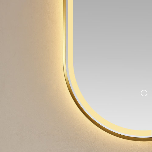 Mercury Row® Orta Metal Flat LED Wall Mirror & Reviews | Wayfair