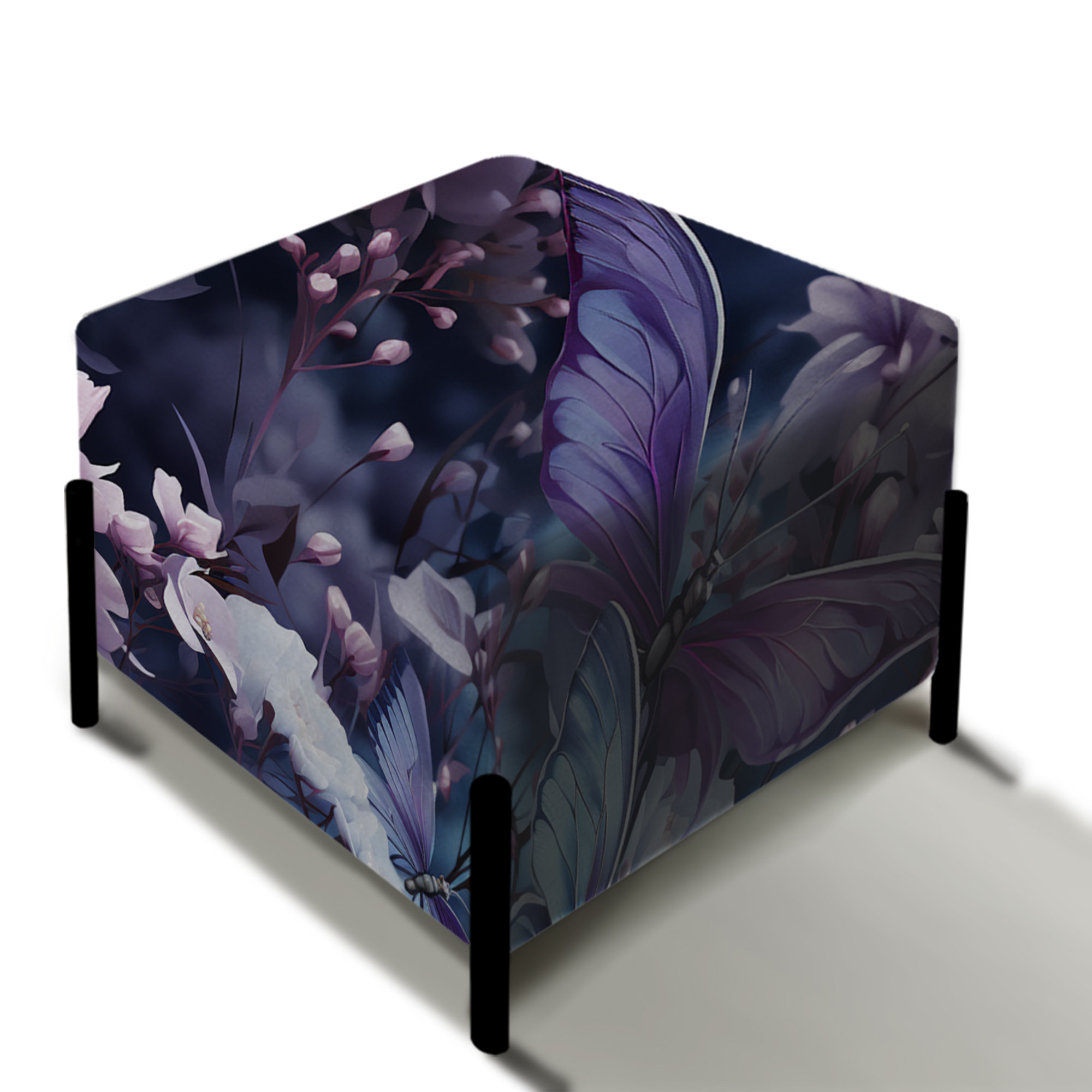 Design Art Lavender Fluttering Butterflies Pattern - Animal Print ...