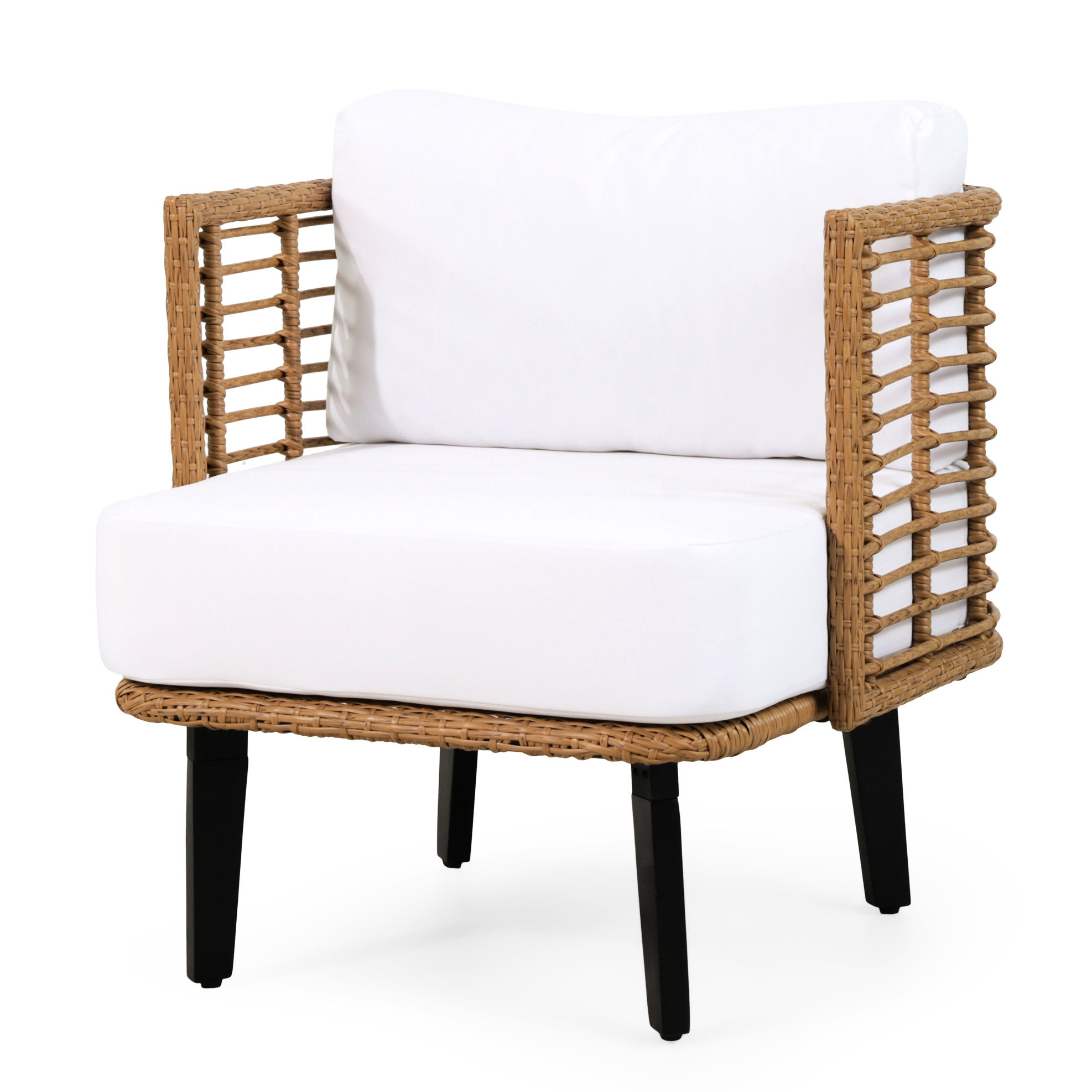 Ebern Designs Modern Club Outdoor Sitting Chair - Water- Padding ...