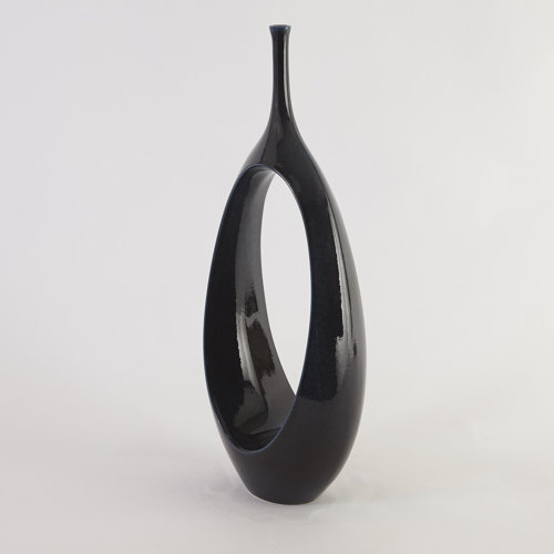 Global Views Open Oval Ring Vase-Celestial & Reviews | Wayfair