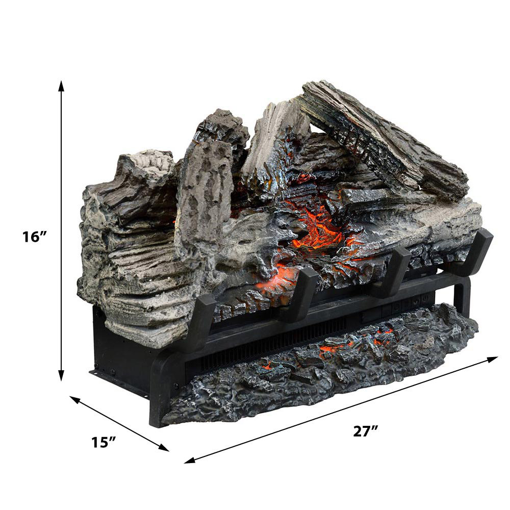 Napoleon Woodland Electric Fireplace Log Set - Multiple Light and Heat ...