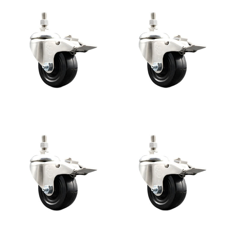 Service Caster Soft Rubber Casters | Wayfair
