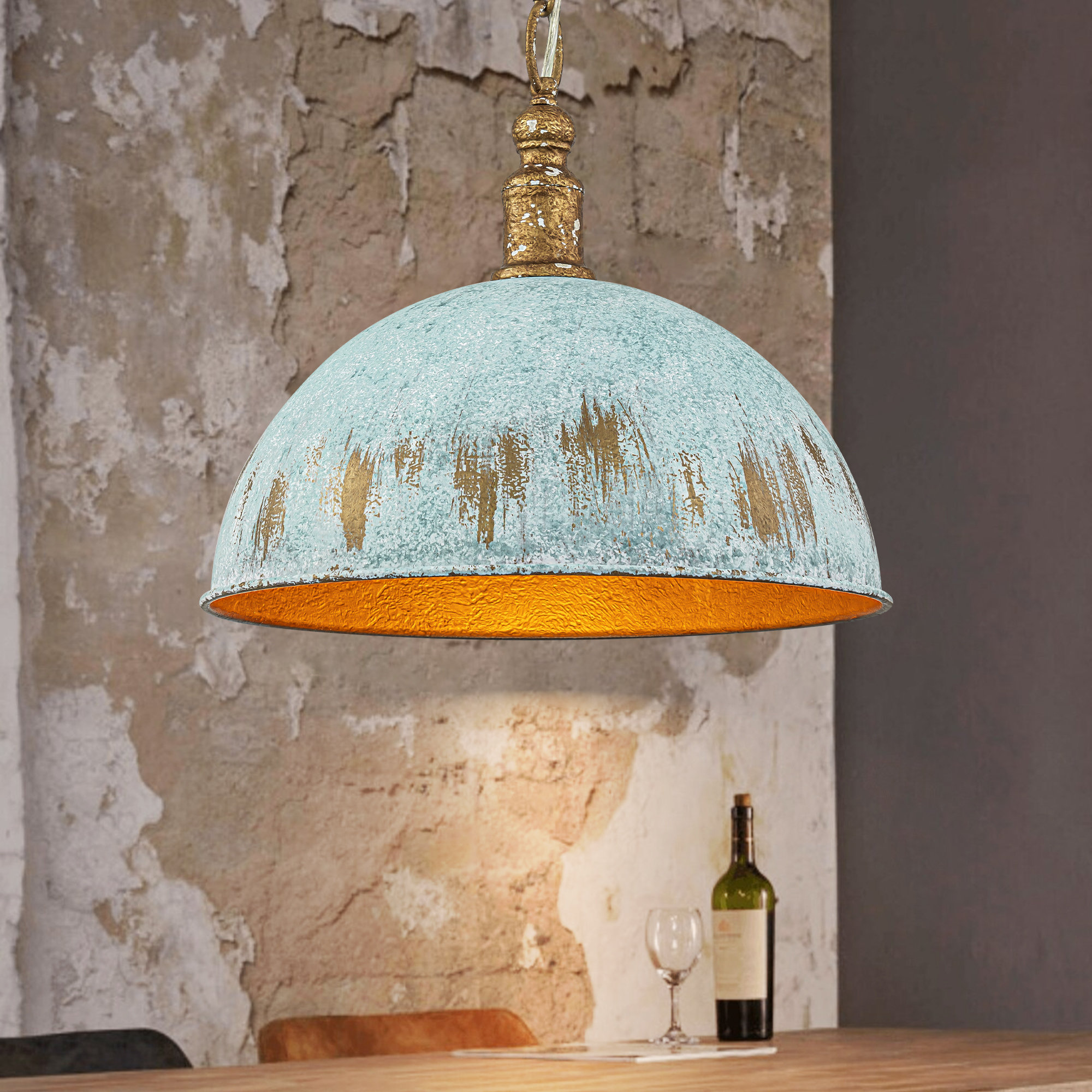 Ophelia & Co. 1 - Light Dimmable Dome Kitchen Island Pendant Light ...