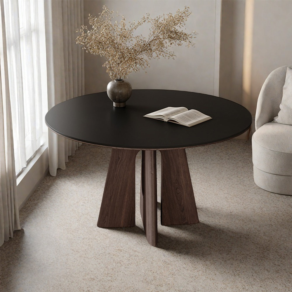 Elamer European modern simple round dining table | Wayfair