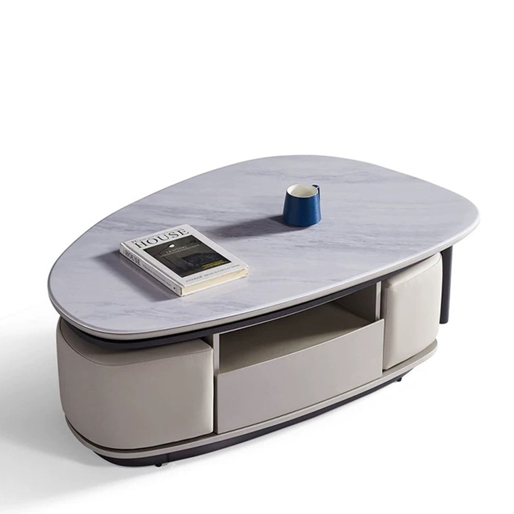 AWORET Simple rotary shaped coffee table | Wayfair