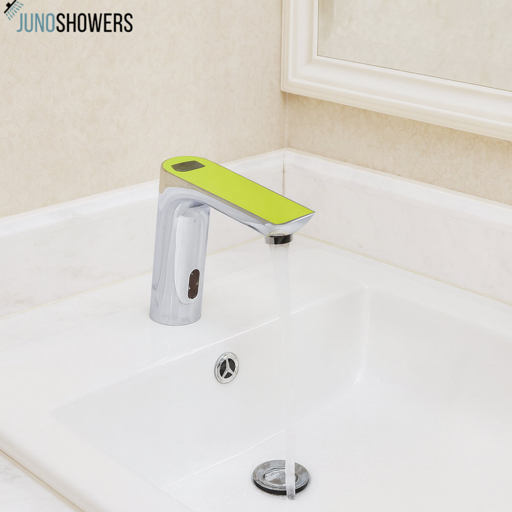 Juno Showers Juno Touchless Motion Sensor Bathroom Faucet – Chrome ...