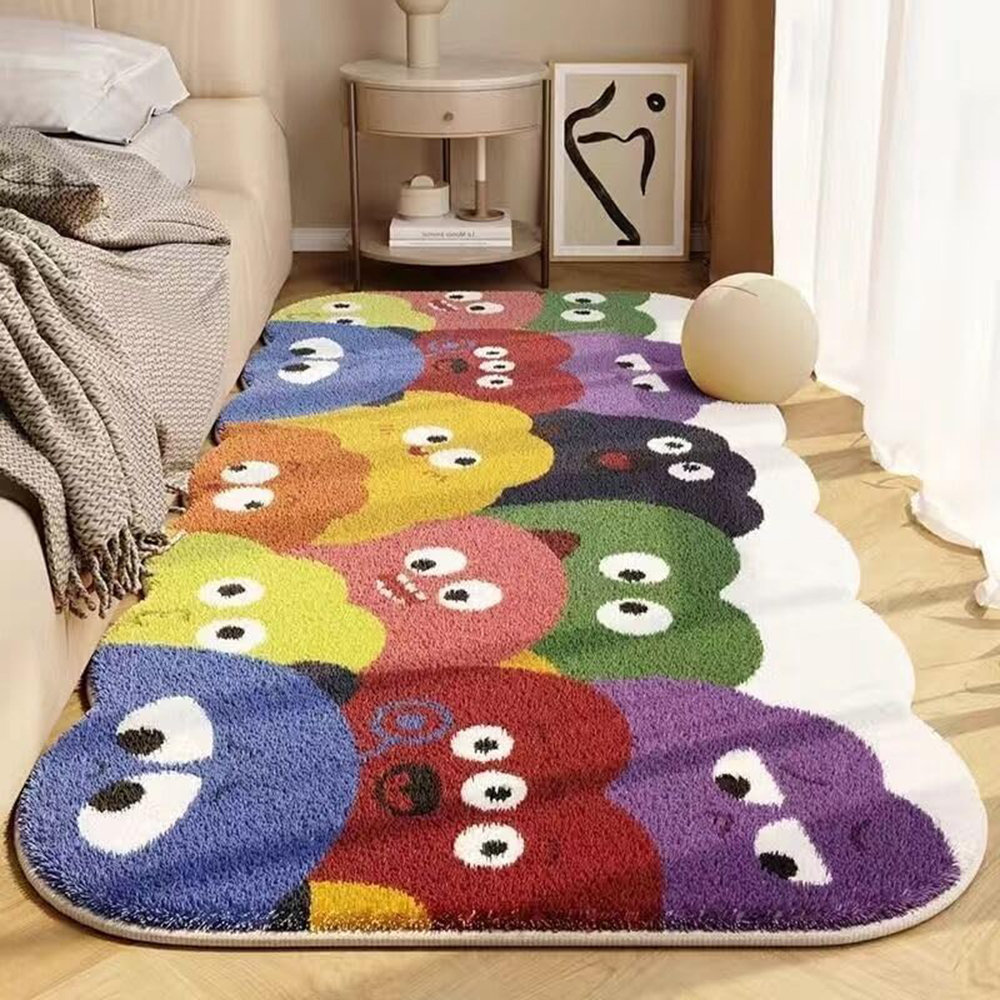 Ebern Designs Monster Emoji 40 * 120 CM Cute and Funny Pets Rug Modern ...