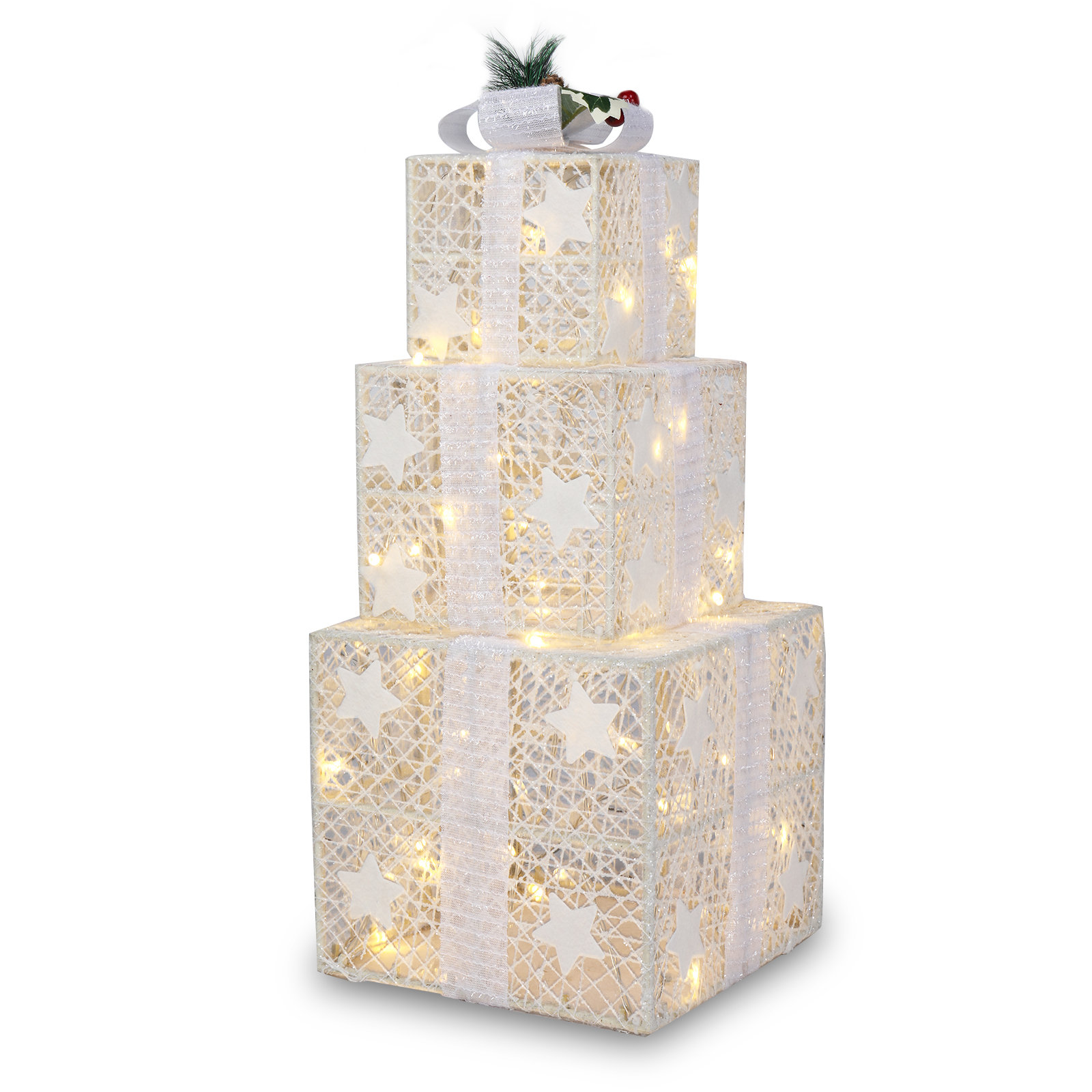 The Holiday Aisle® 3pcs 60 Led Lights Iceberg Effect Colorful Small ...