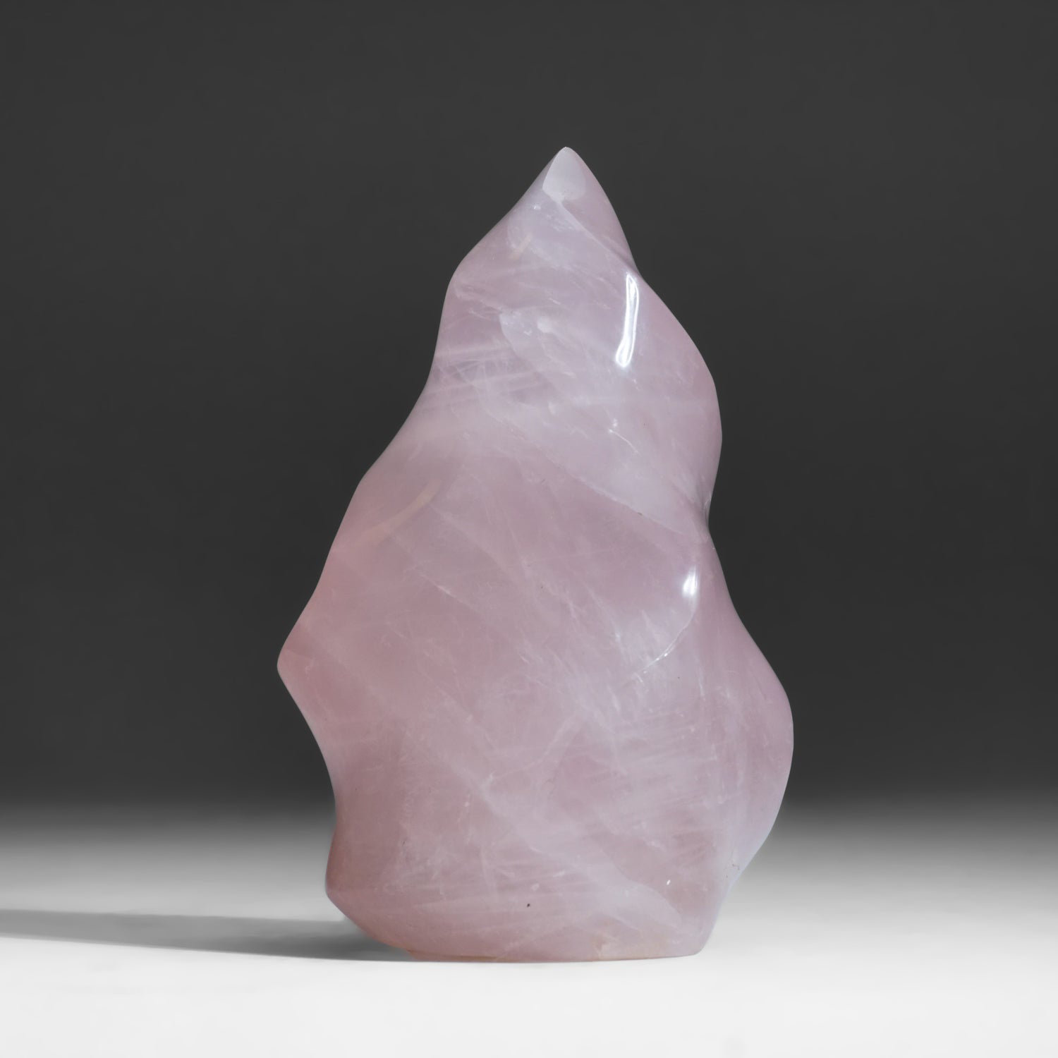 Astro Gallery of Gems Polished Rose Quartz Flame Freeform from Brazil ...