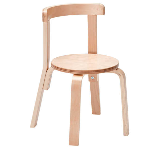 ECR4Kids Bentwood Round Table and Curved Back Chair Set, Kids Furniture ...
