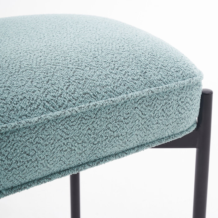 Ebern Designs Romere Vanity Stool Fabric Upholstered Accent Stool ...