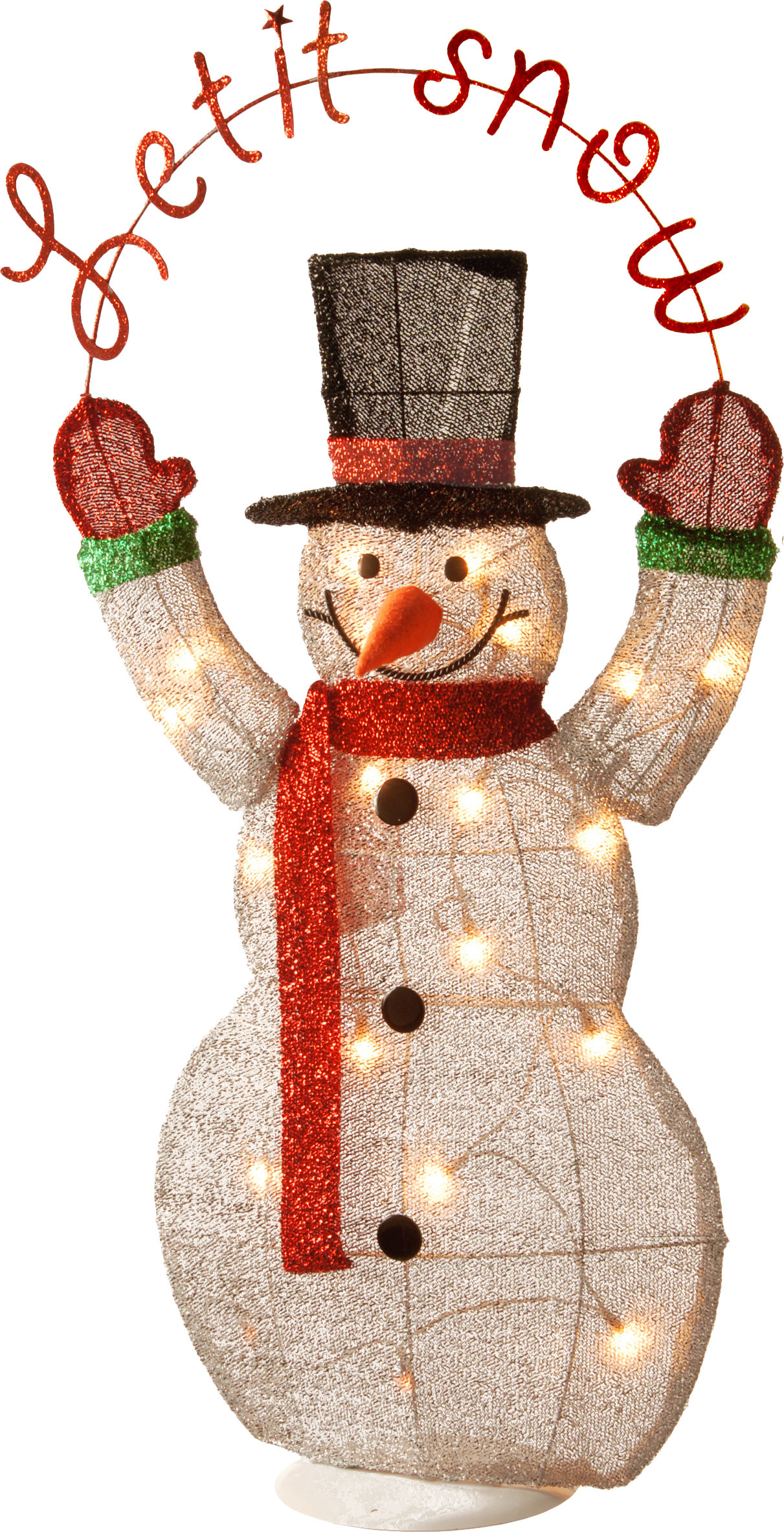 The Holiday Aisle® Pre-Lit Tinsel Snowman & Reviews - Wayfair Canada