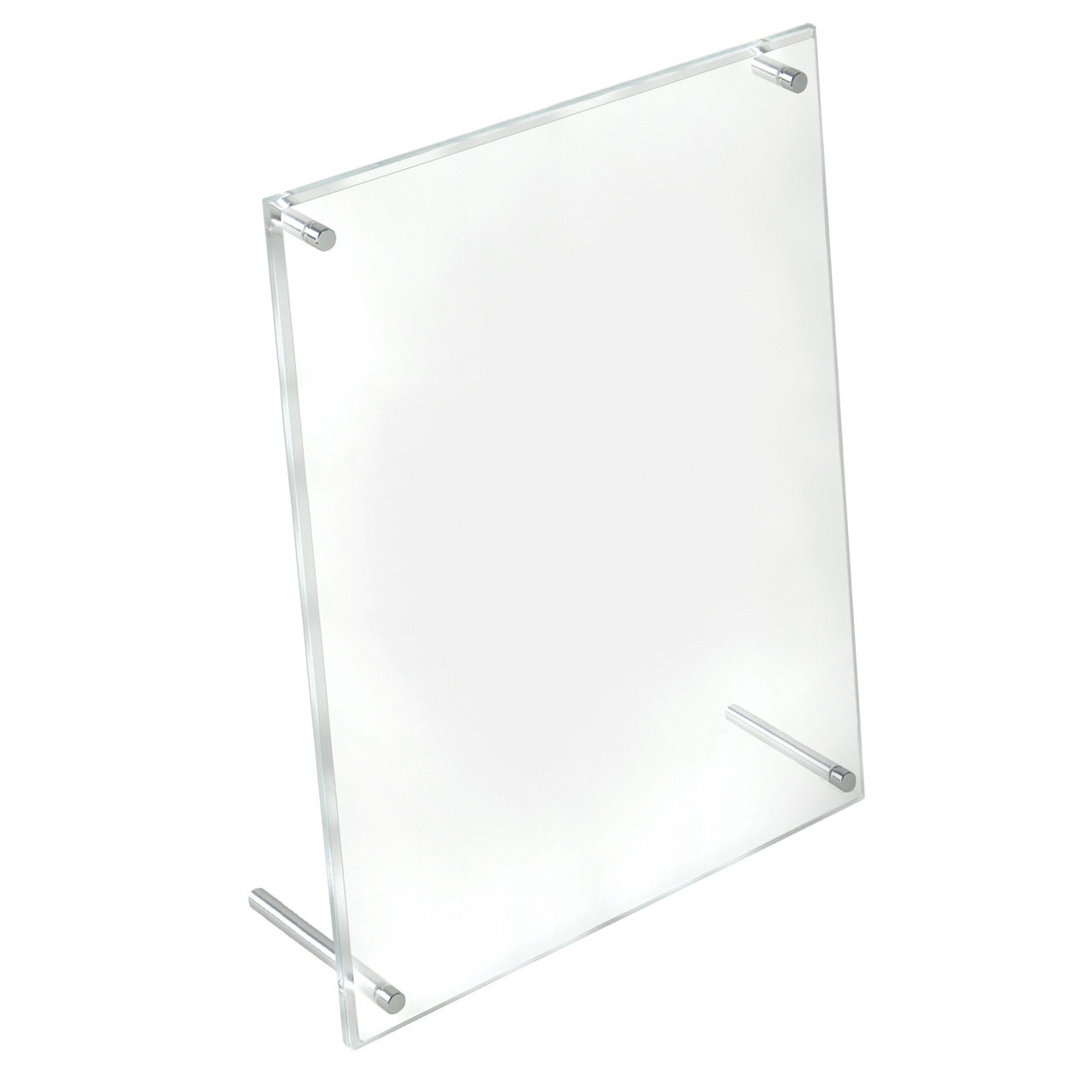 Azar Displays Beveled Edge L-Frame Acrylic Sign Holder 8.5"W X 11"H, 2 ...