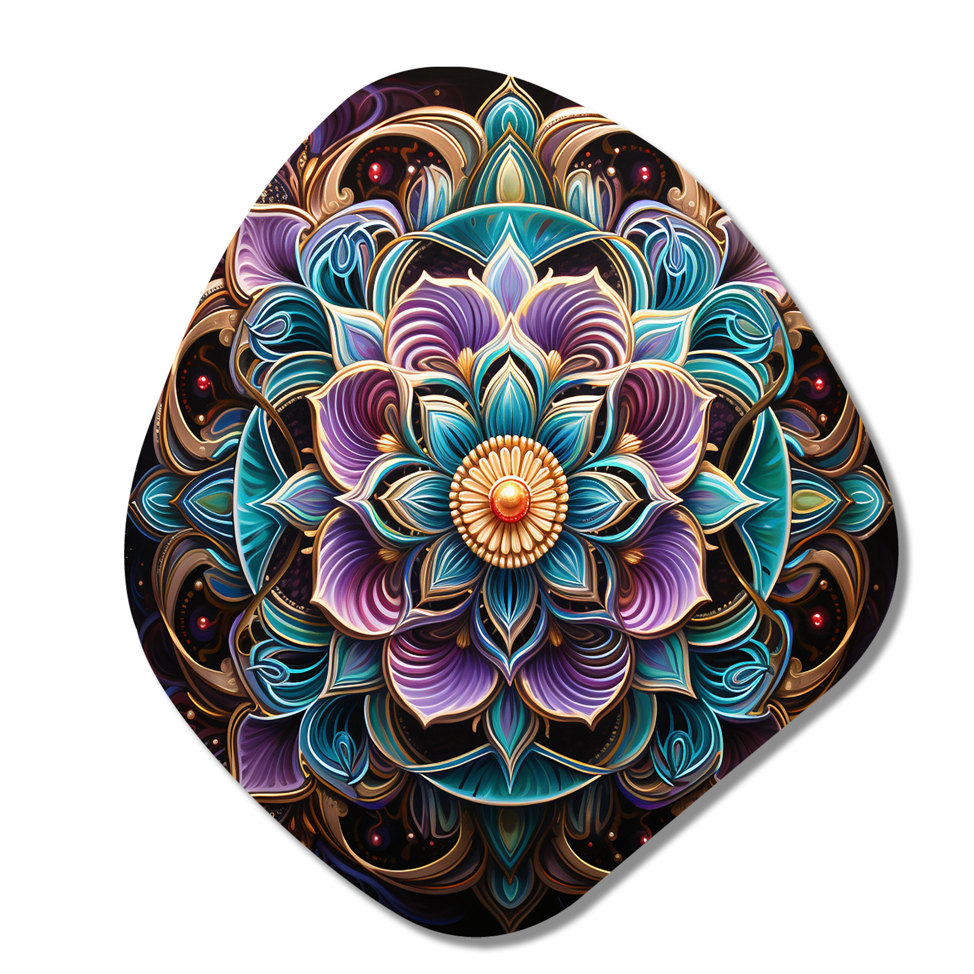 Design Art Ancient Colourful Magical Mandala - Boho Mandala Nebula ...