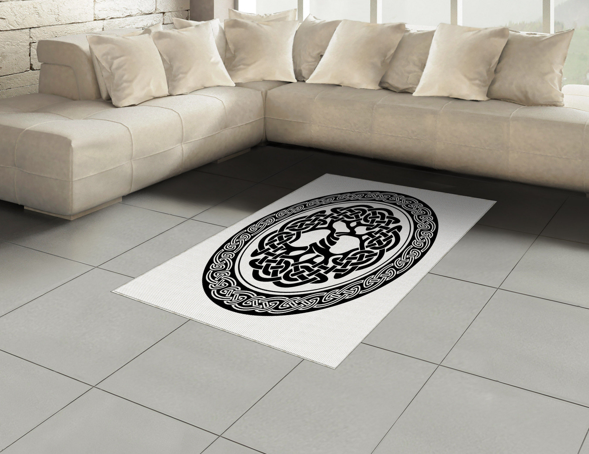 East Urban Home Celtic High Density Long Fiber Poly Threads Decorative ...