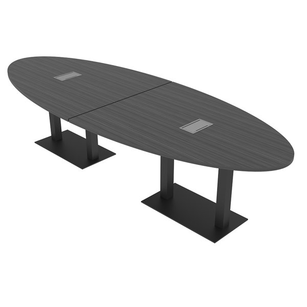 Skutchi Designs, Inc. 10' Modular Oval Conference Table with Power and ...