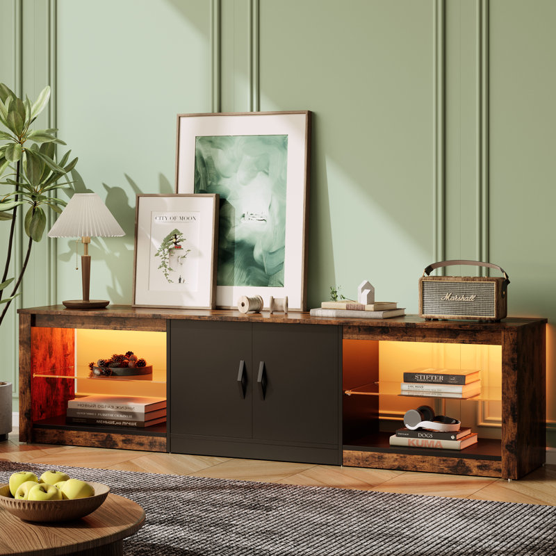 17 Stories Daisey 70" TV Stand for TVs up to 75", Media Console with ...