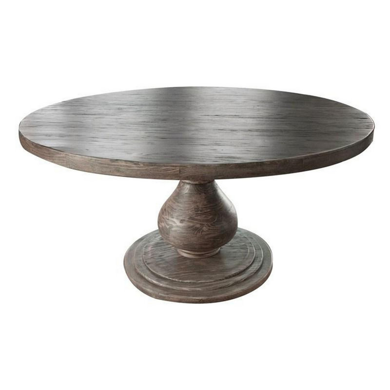 Rosalind Wheeler Cailem 63" Iron Pedestal Dining Table | Wayfair