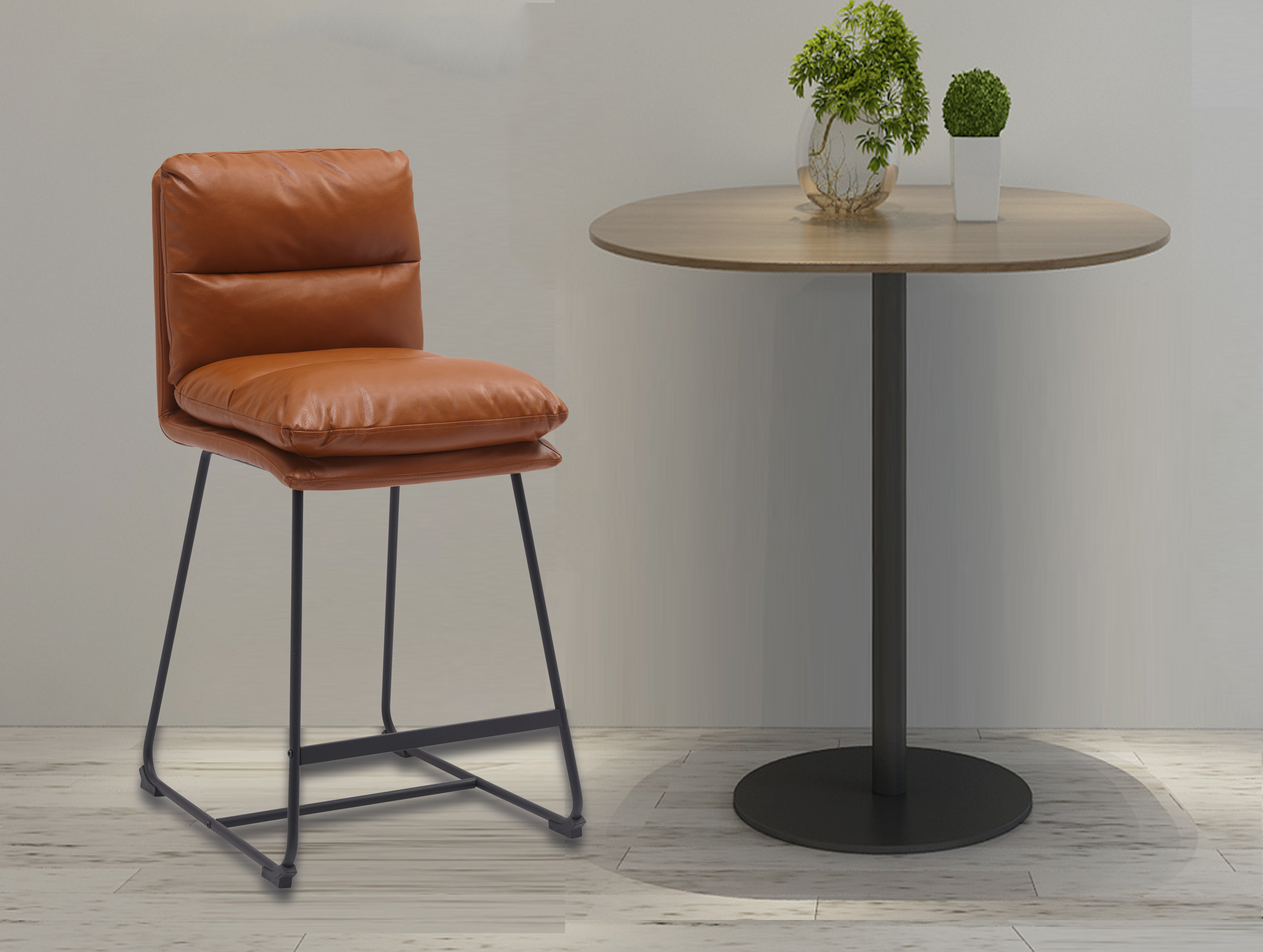 George Oliver Kano Upholstered Counter Stools (Set Of 2) | Wayfair