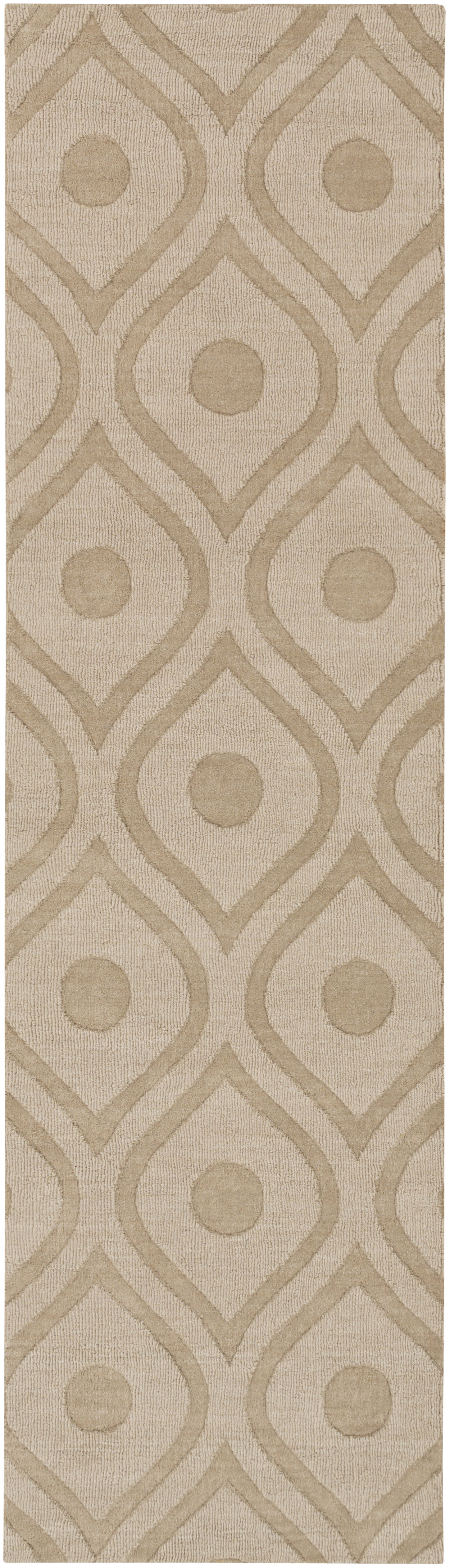 Wrought Studio Zora Geometric Handmade Wool Area Rug & Reviews | Wayfair