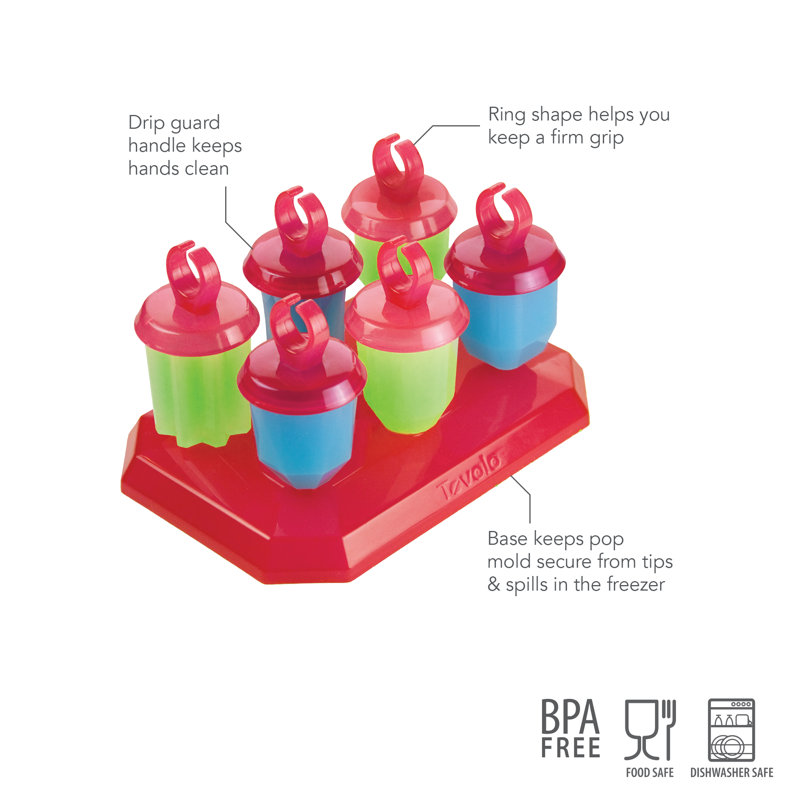 Tovolo Spectrum Diversified 6 Piece Jewel Pop Mold Set | Wayfair