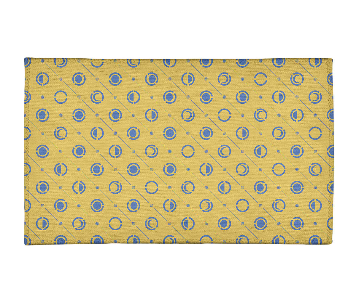 East Urban Home Moon Phases Yellow/Blue Area Rug | Wayfair