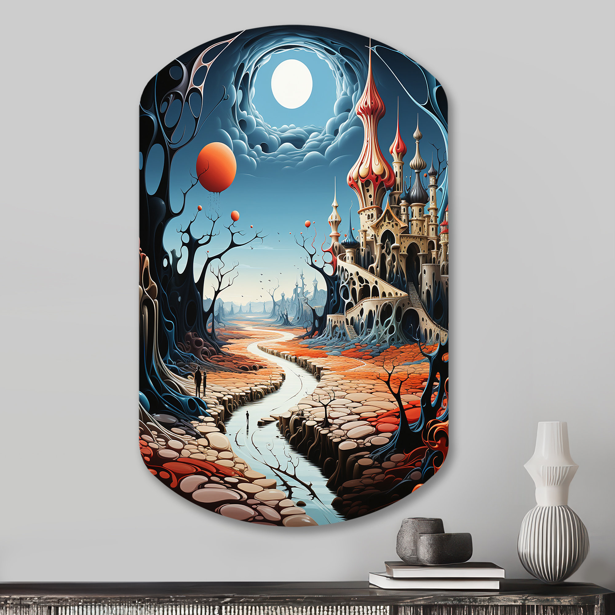 East Urban Home Rondez - Surrealism Cylinder Shape Irregular Metal Wall ...
