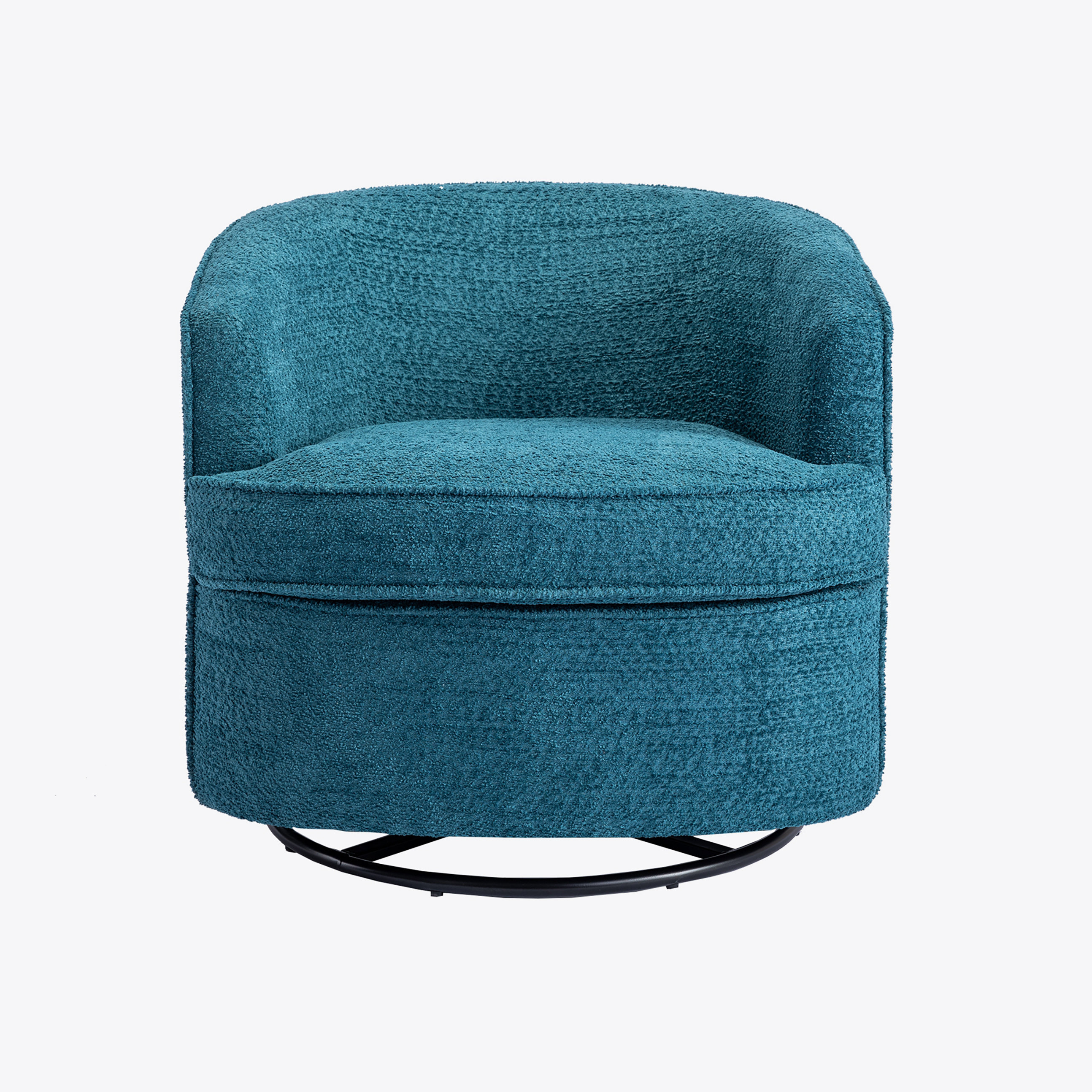 George Oliver Swivel Barrel Chair,Comfy Round Accent Sofa Chair for ...