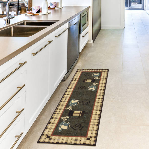 Latitude Run® Junien Coffee Lover Cappuccino Kitchen Mat & Reviews ...