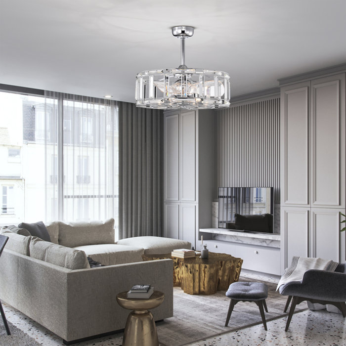 Mercer41 Ellani 25'' Ceiling Fan with LED Lights | Wayfair