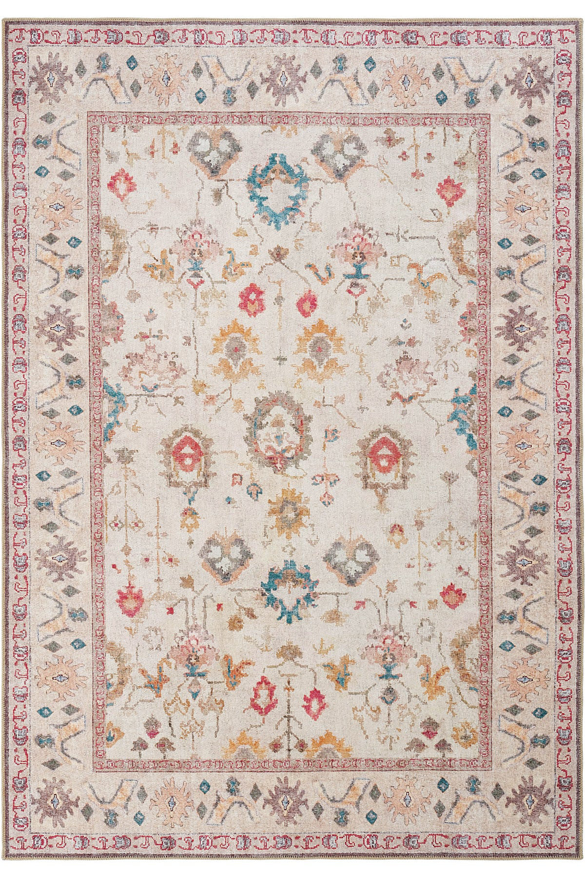 Bungalow Rose Private Cream Vintage Rug | Wayfair