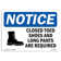SignMission OSHA Notice - Closed Toed Shoes And Long Pants Sign With ...
