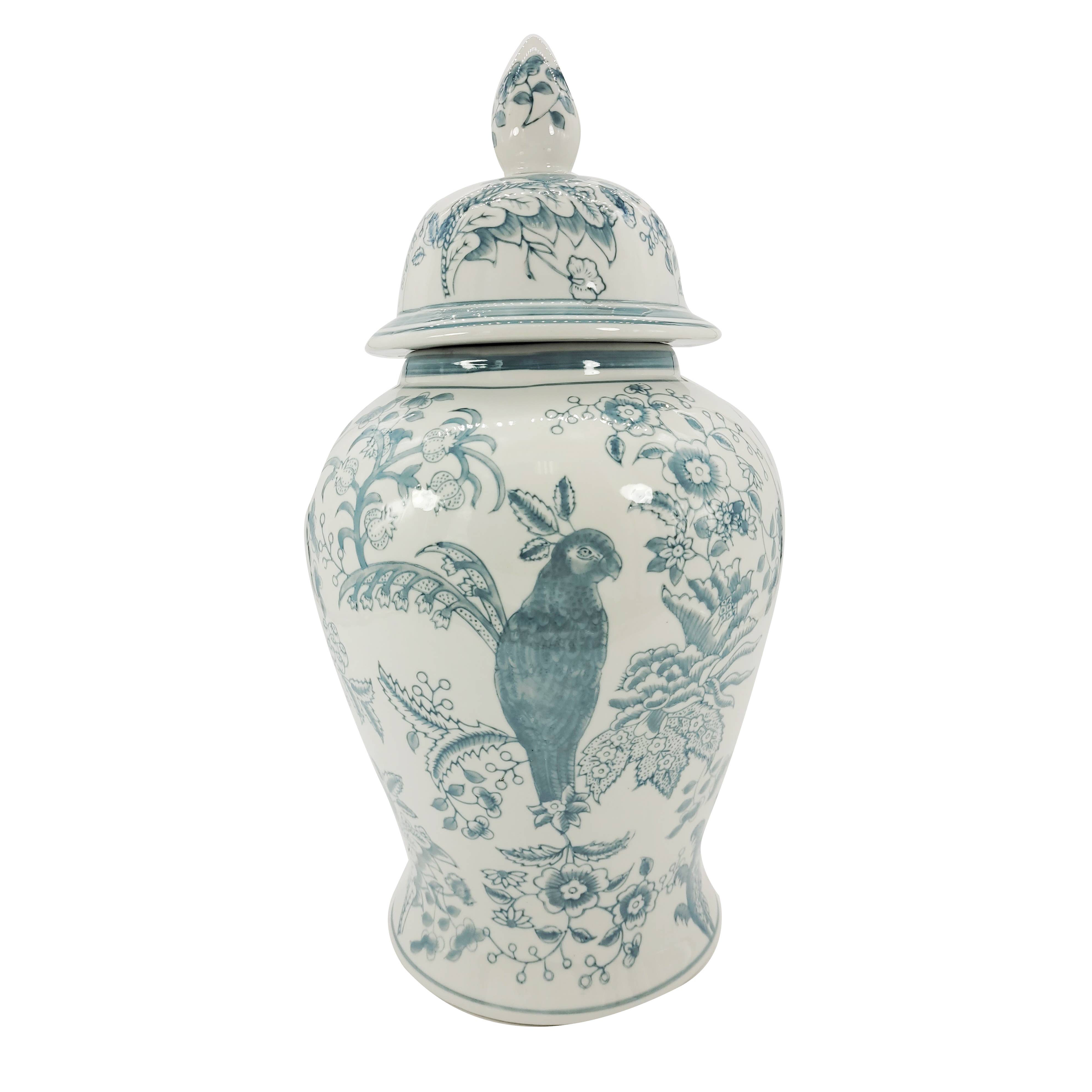 Charlton Home® Abdulai Blue/White 18.11" Porcelain China Ginger Jar ...