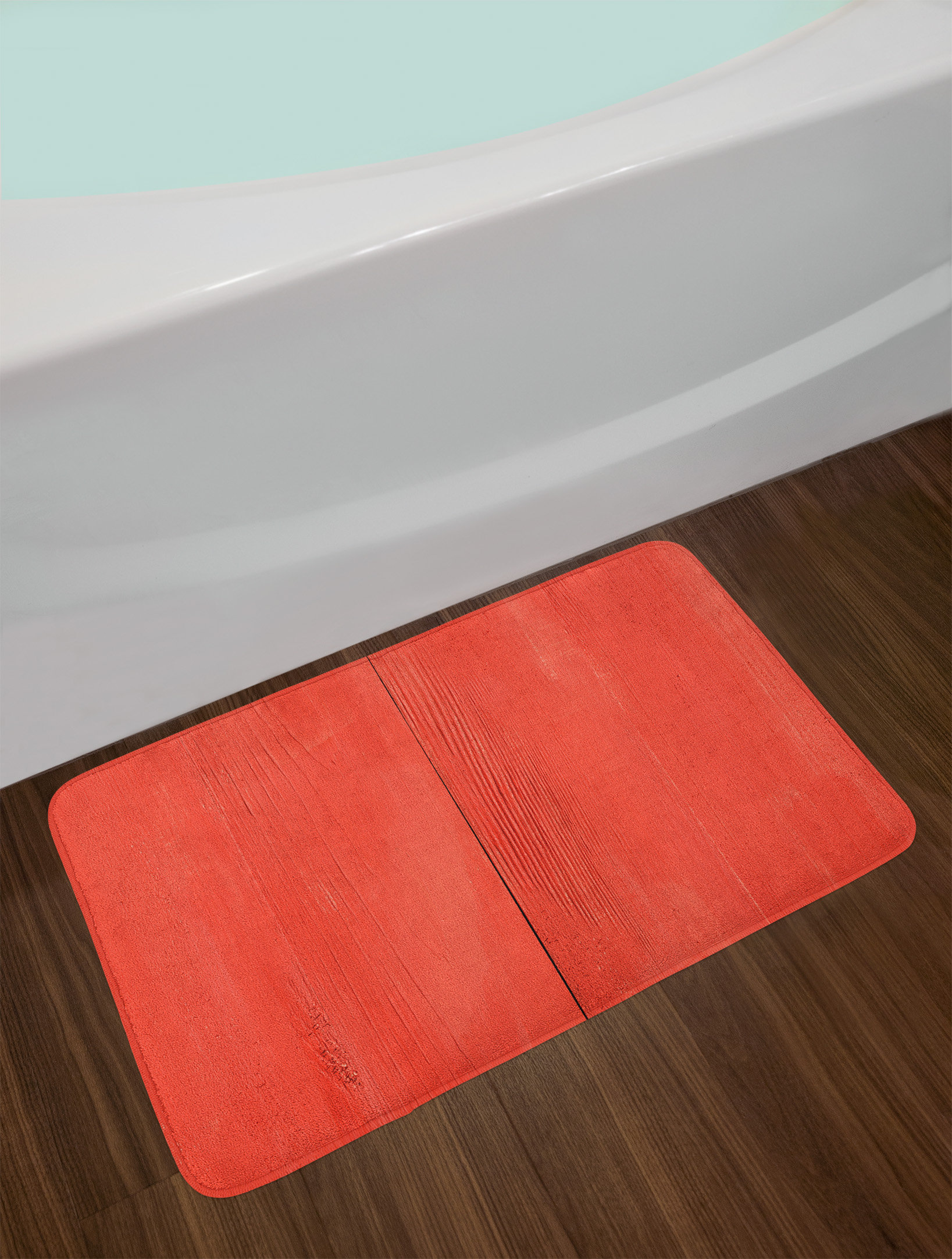 East Urban Home Vintage Coral Bath Rug | Wayfair