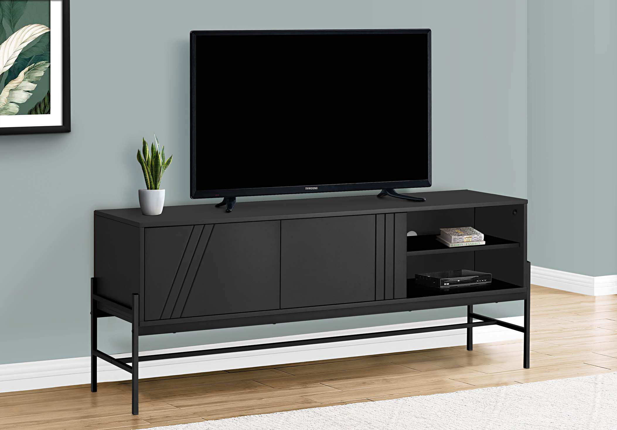 Latitude Run® Tv Stand, 60 Inch, Console, Media Entertainment Center ...