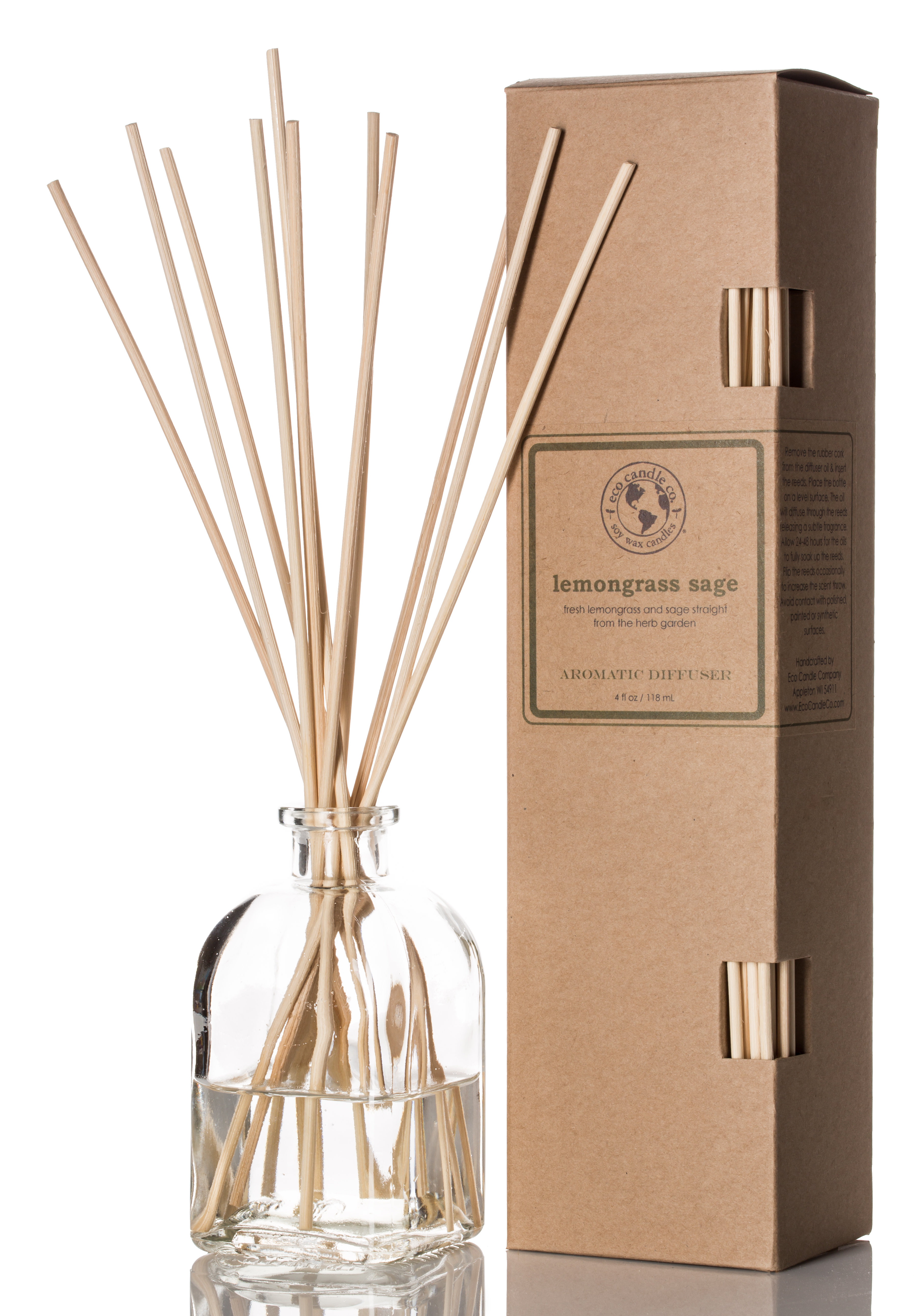 Eco Candle Co Lemongrass Sage Scented Aromatic Diffuser "& Reviews ...