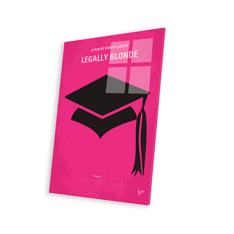 Trinx Legally Blonde Minimal Movie Poster On Plastic / Acrylic by ...