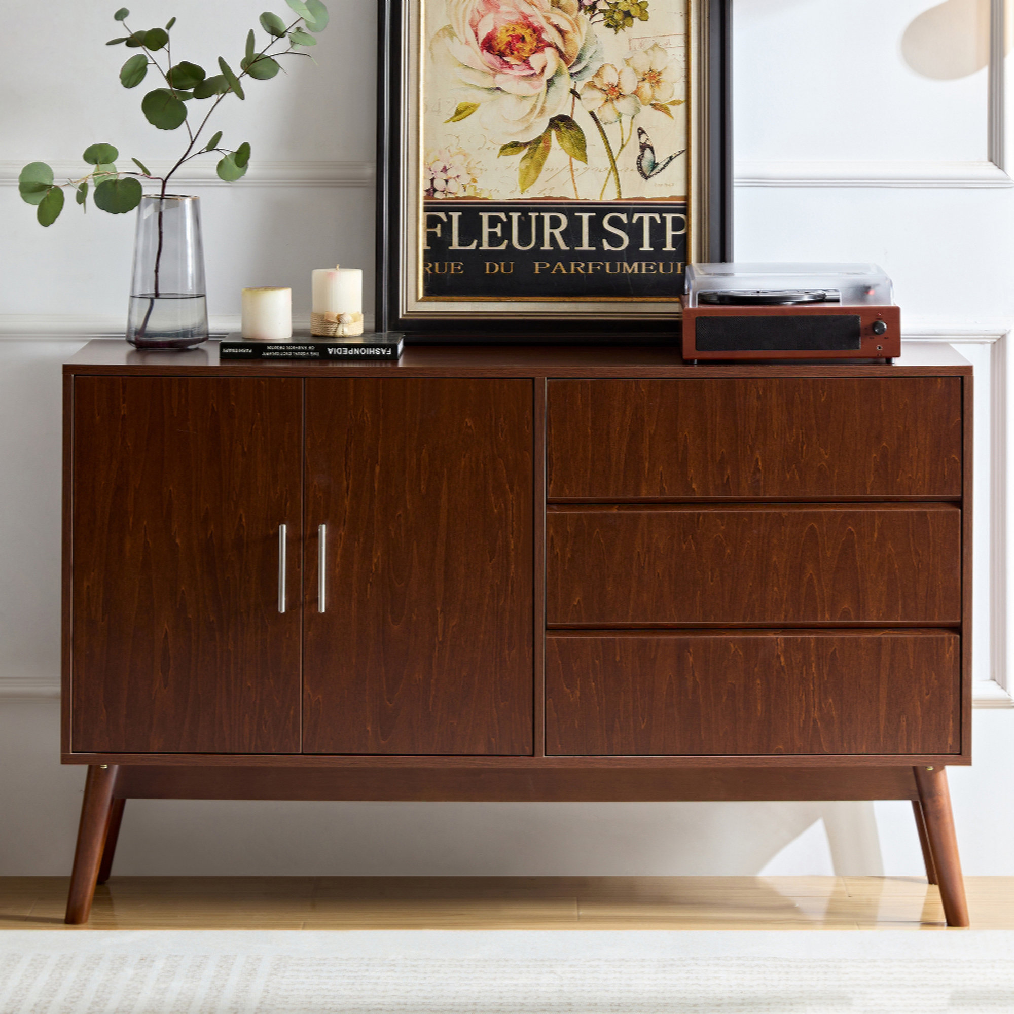 Corrigan Studio® Vivle Sideboard Buffet Console Table With Drawers ...
