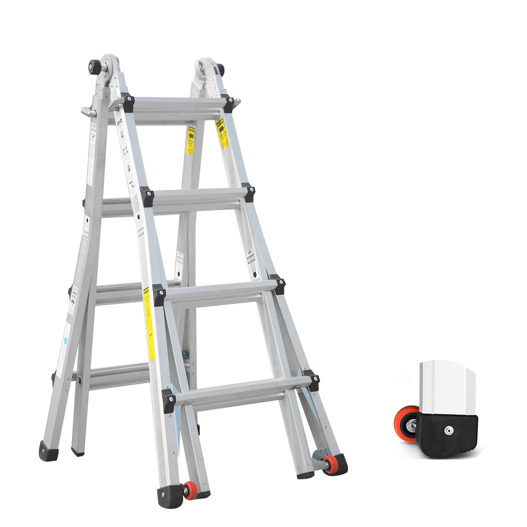 WFX Utility™ Multi-Purpose Telescopic Ladder, Collapsible Ladder ...