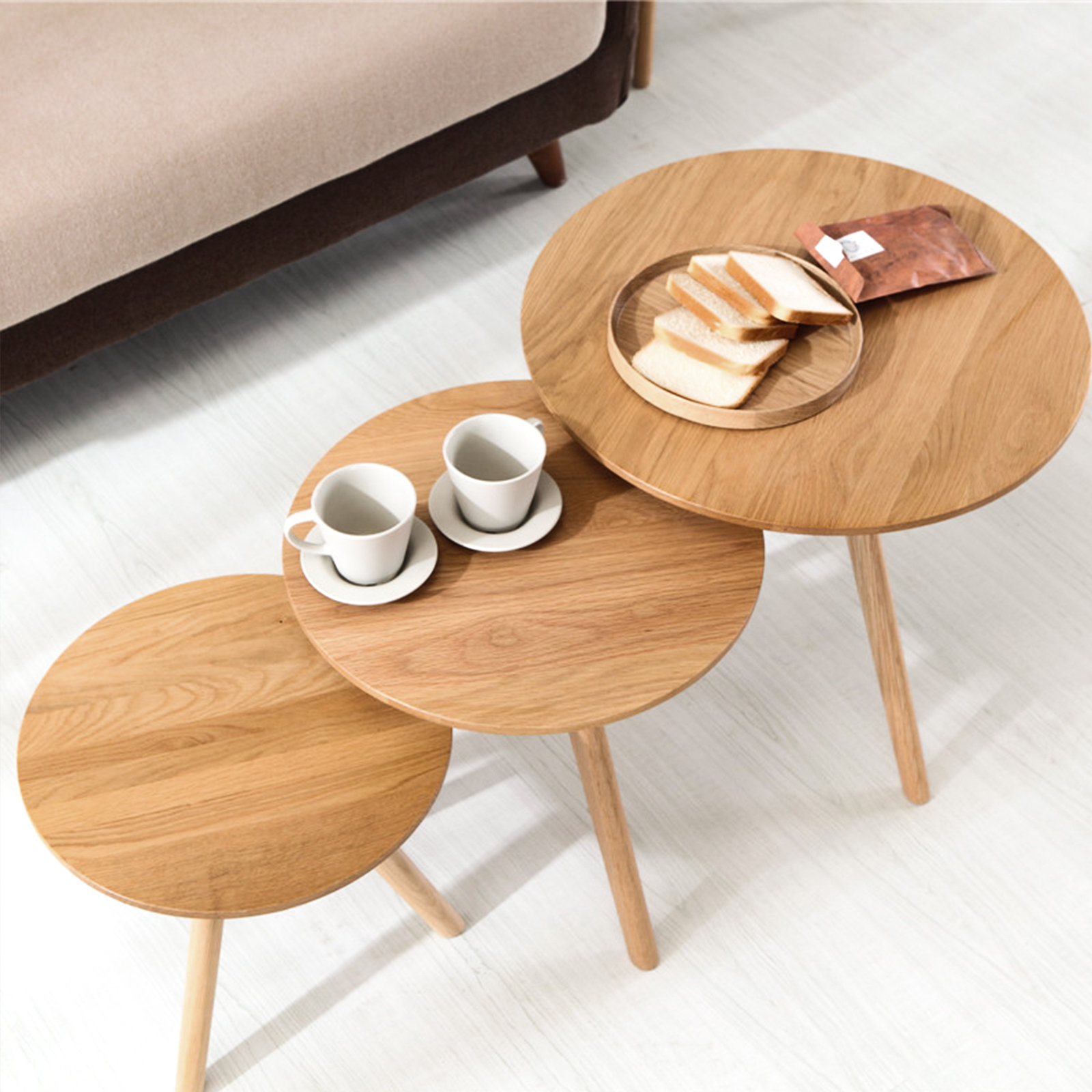 ATT 3 Piece Set Scandinavian Round Coffee Table - Wayfair Canada