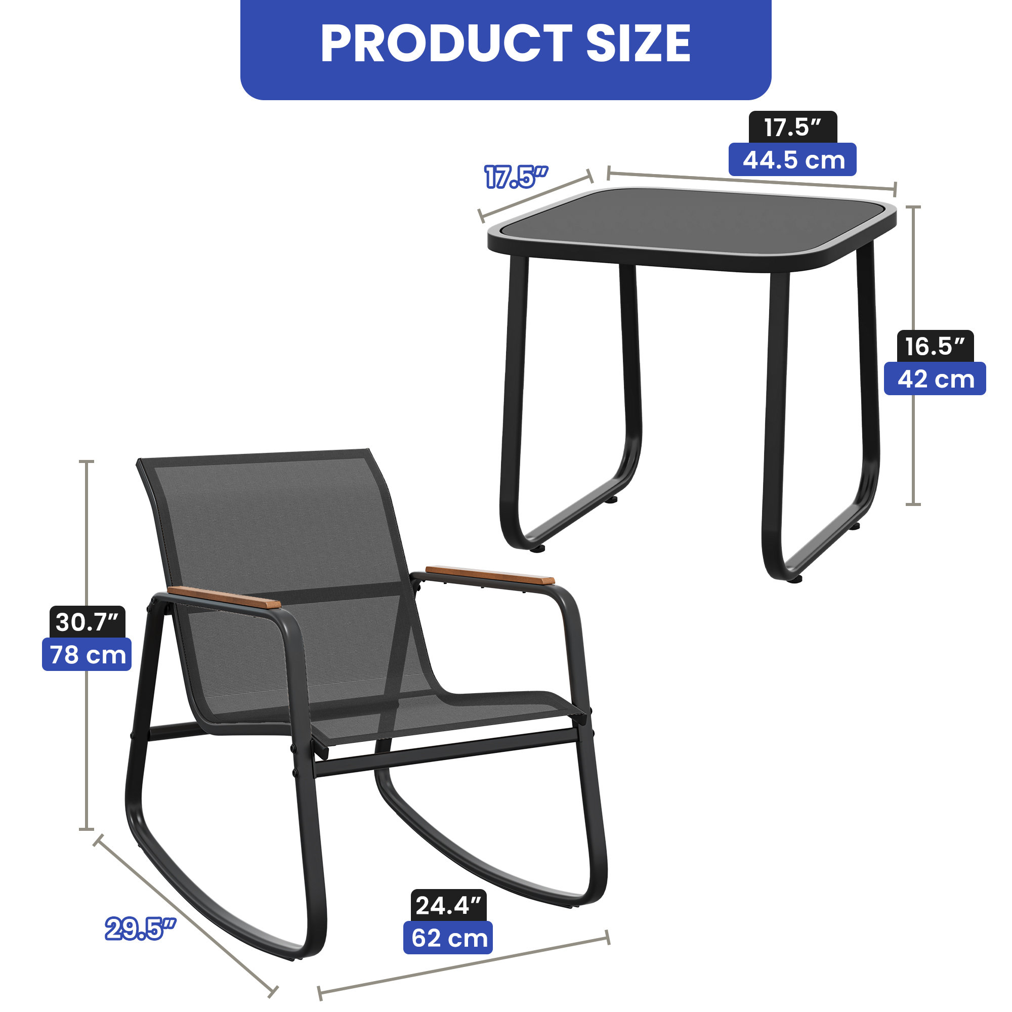 Ebern Designs Moniya 2 - Person Outdoor Seating Group | Wayfair