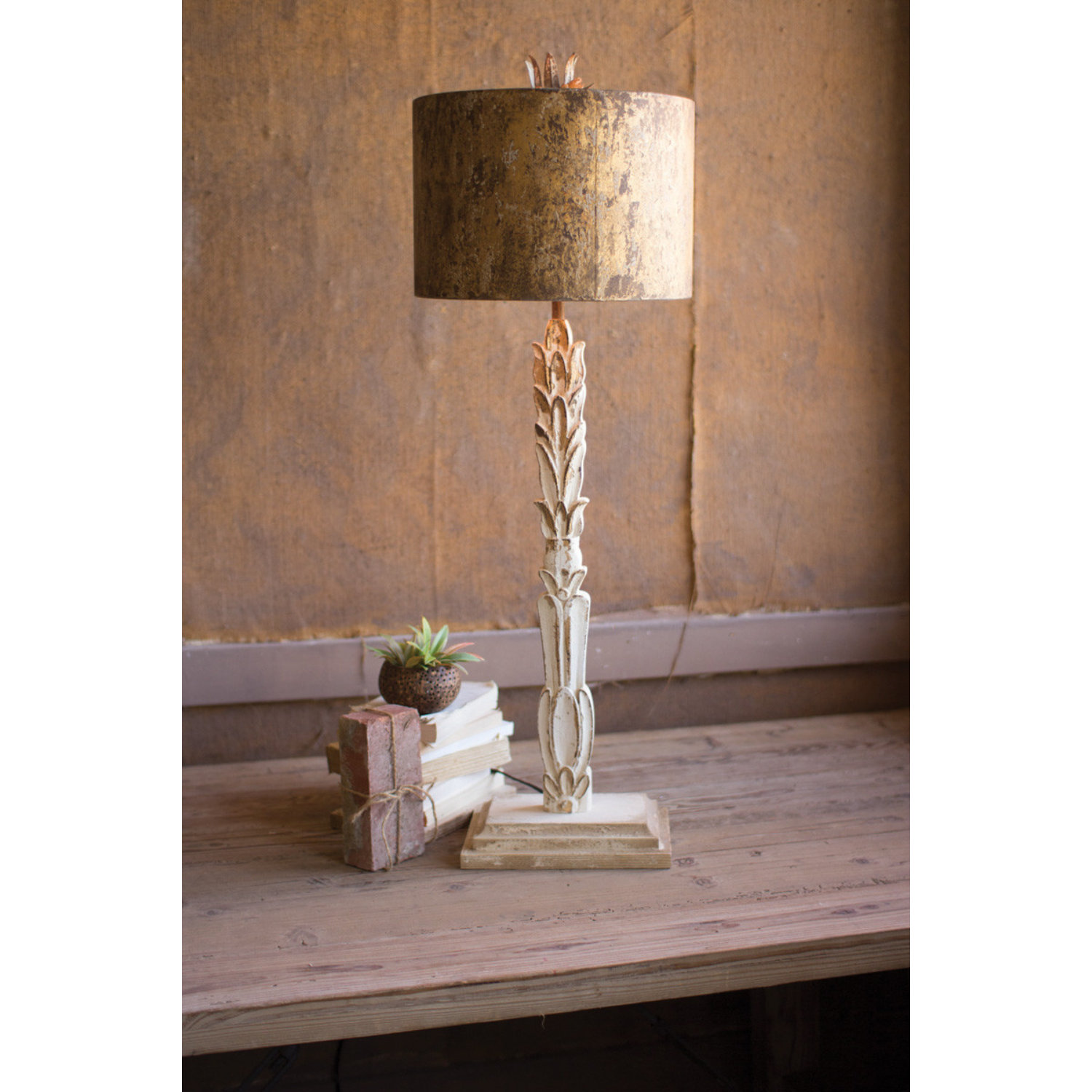 Kalalou Solid Wood Table Lamp | Wayfair