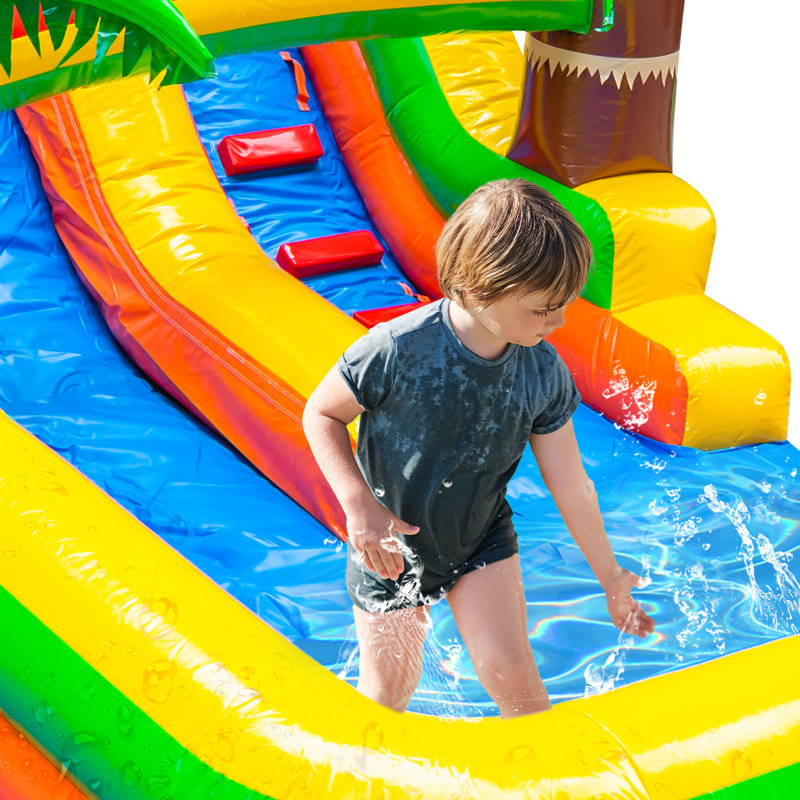 GOOSH 14' x 21' Summer Breeze Commercial Grade Water Slide with Splash ...